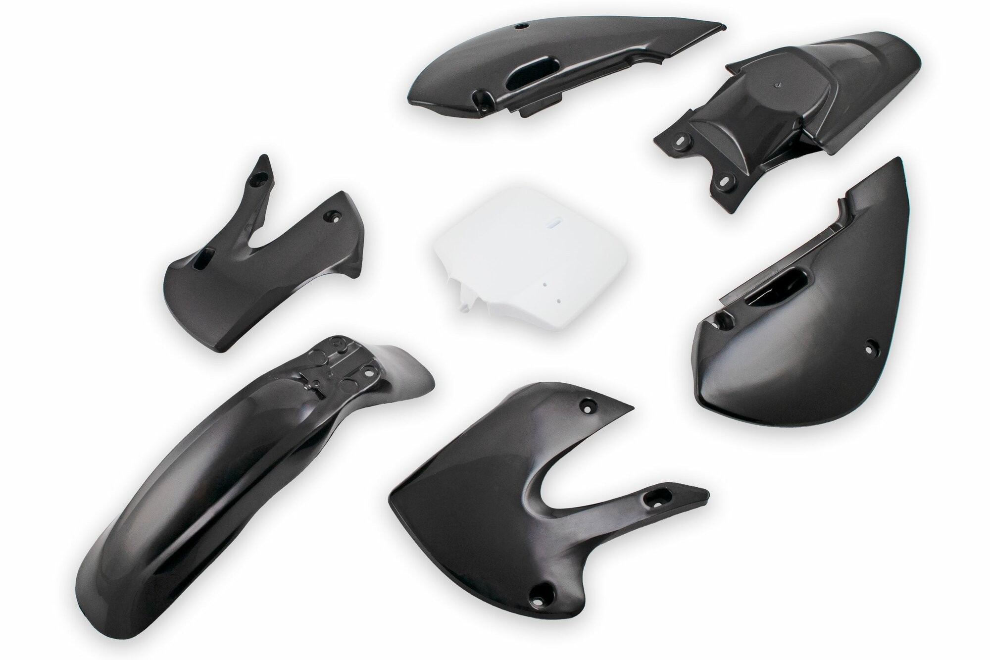 Комплект пластика питбайк (тип KLX) черный