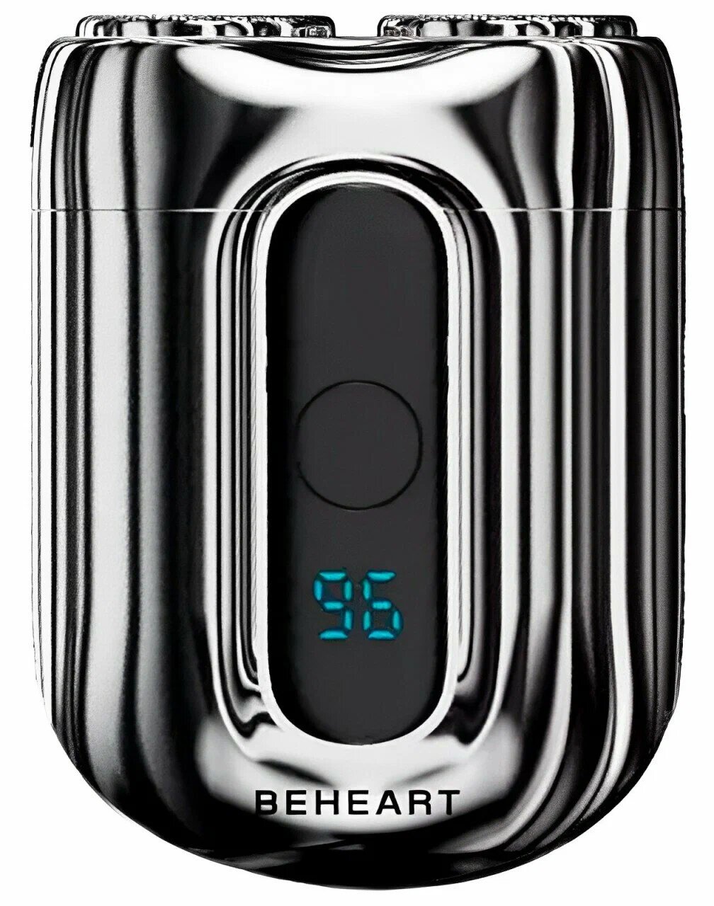 Электробритва Beheart GTR Sliver, 2 бреющих элемента, влажное и сухое бритье