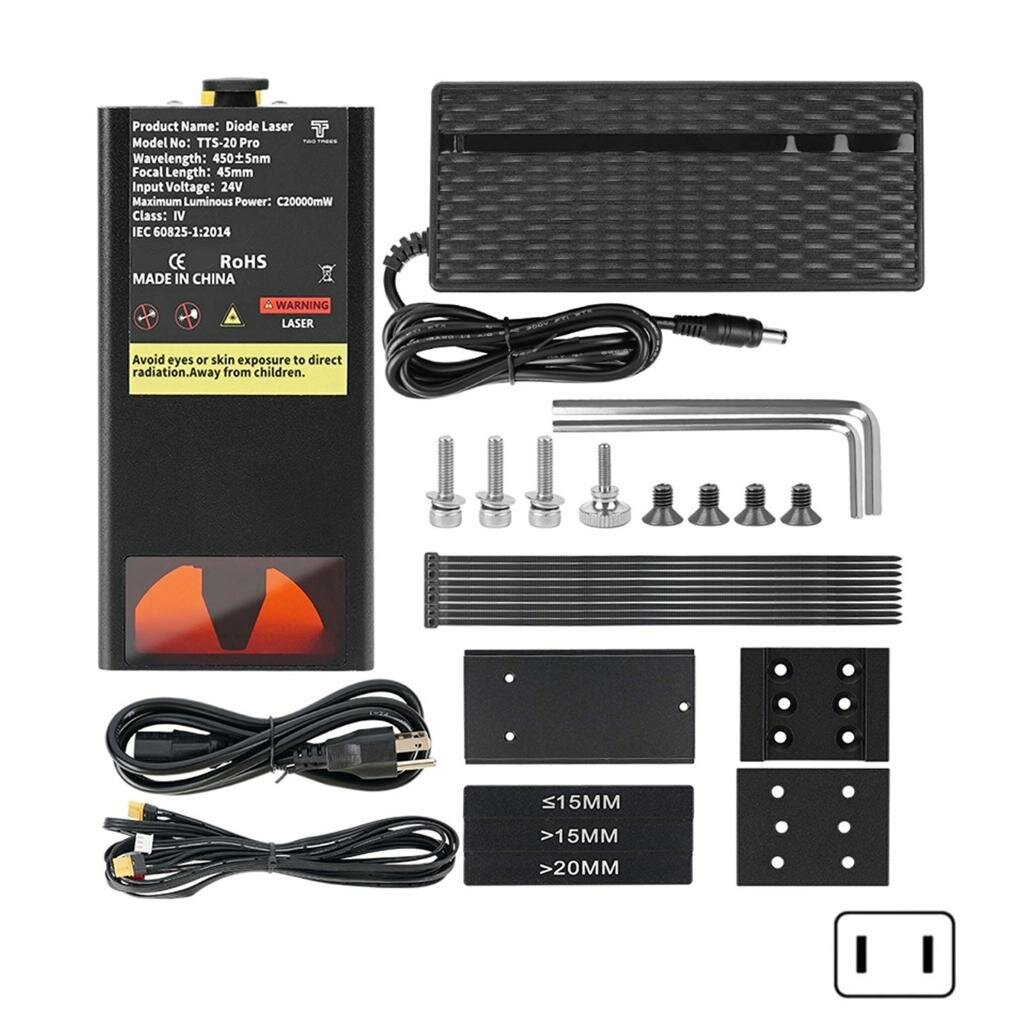 Модульный лазерный комплект TTS-20PRO 130 Вт, Штепсельная Вилка США