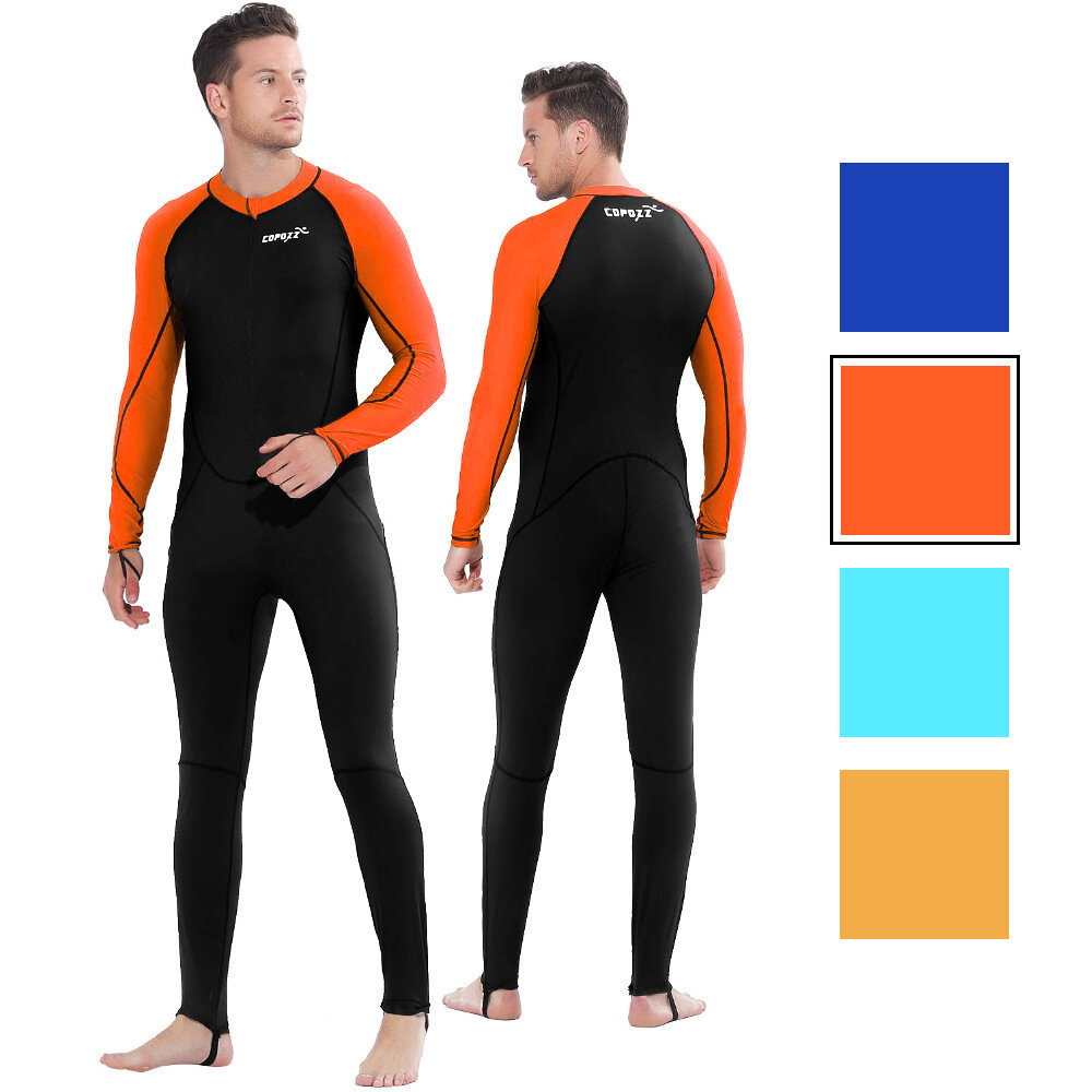 2026COPOZZ Комплект для дайвинга для мужчин и женщин, длинный рукав, защитный костюм от солнца, купальник для снорклинга, женский костюм для серфинга, быстросохнущий стиль для пар