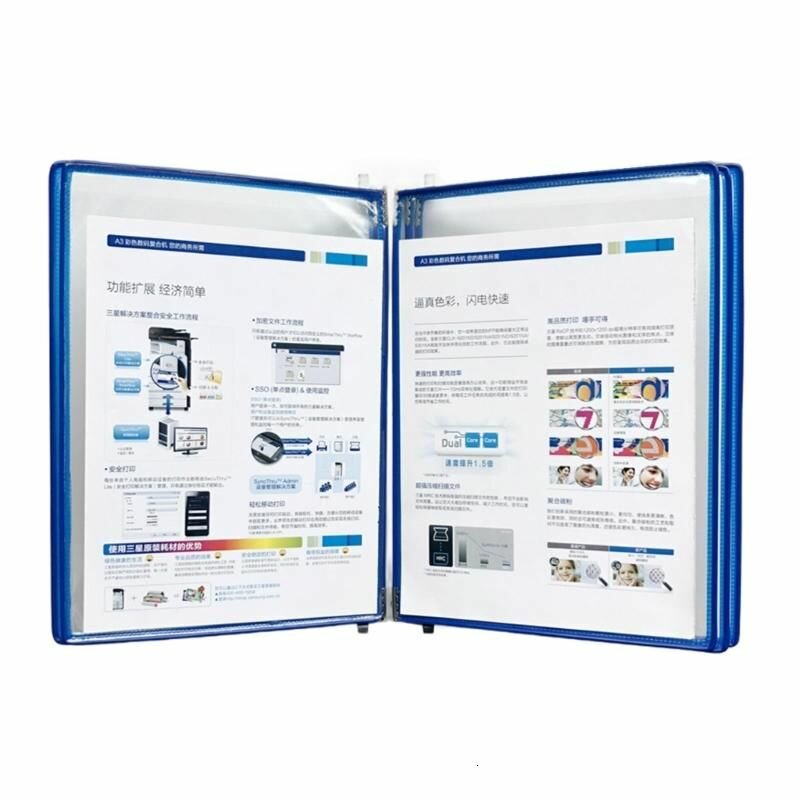 Настенная система хранения с 5 карманами, Синий - Вертикальный