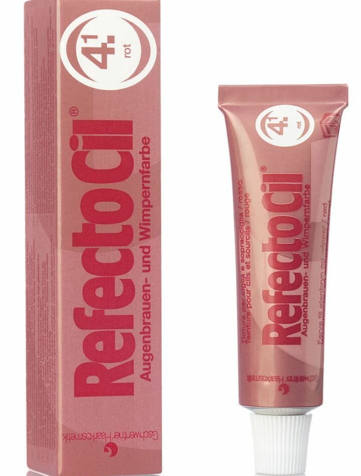 Refectocil, Крем-краситель для бровей и ресниц Красная 4/1, 15 мл