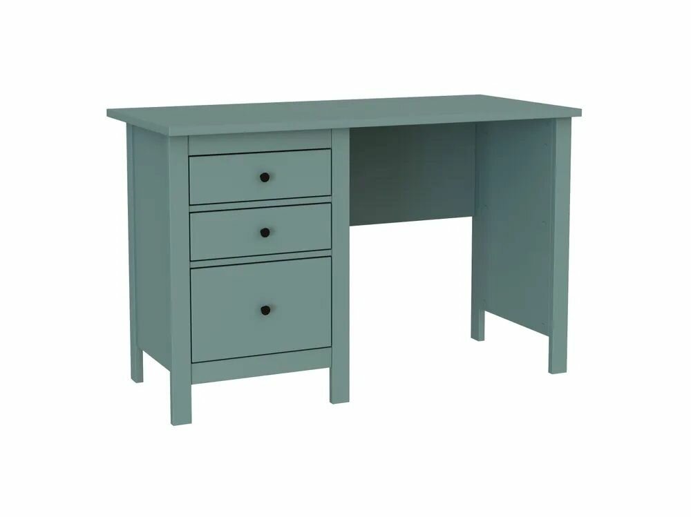 Стол письменный ГУД лакк "сага", МДФ, с ящиками, темно-бирюзовый, 120 см x 56 см