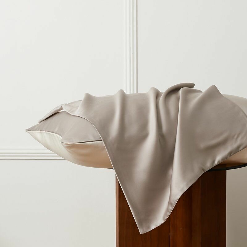 Набор наволочек Tencel из какао-сахара и лунного белого, 48x74 см, мягкие удобные летние постельные принадлежности