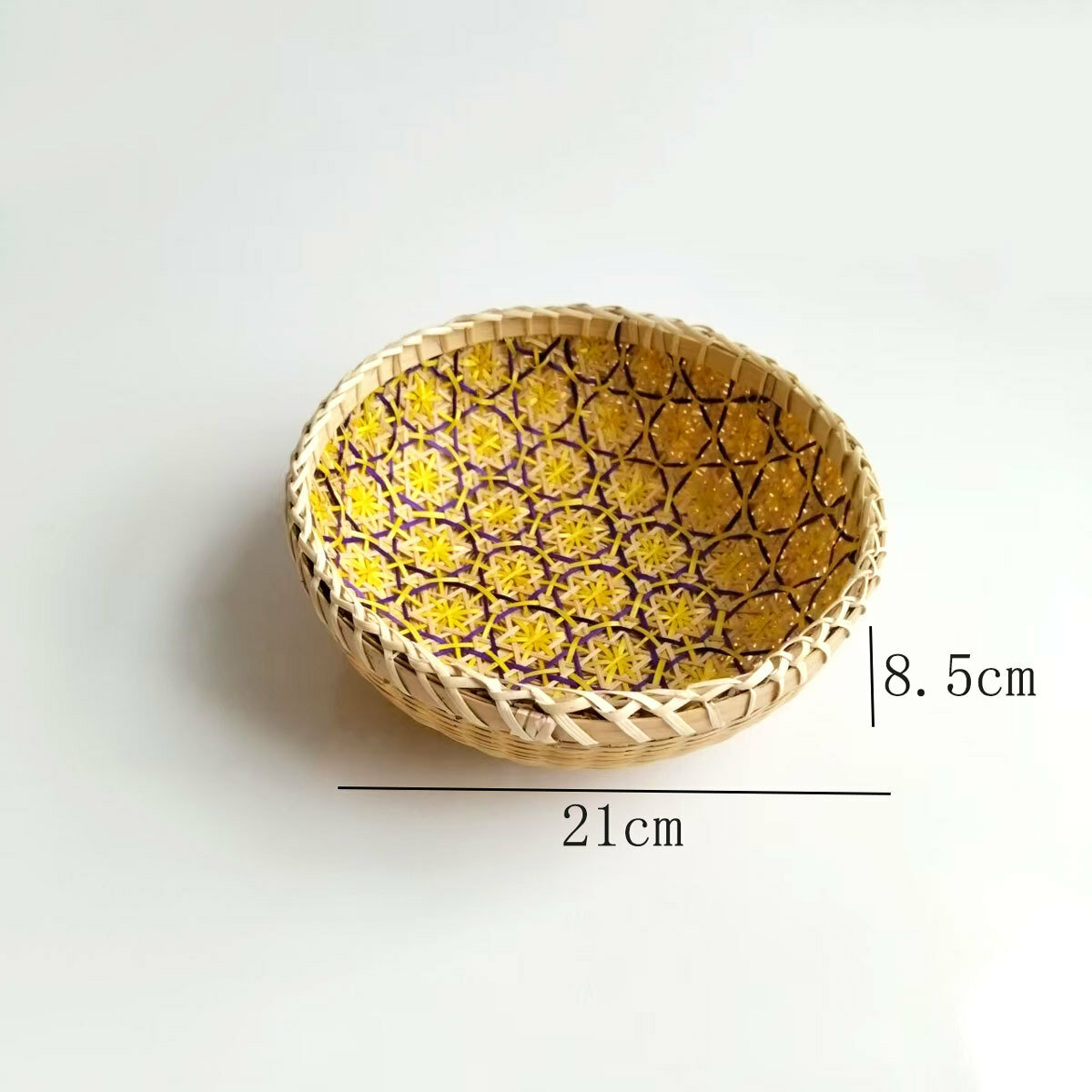 Вьетнамская ручная работа, цветная плетеная корзина для фруктов из бамбука, корзина для хлеба, корзина для паровых булочек, настольная корзина для закусок, корзина для сухофруктов, кухонная корзина для яиц из бамбука