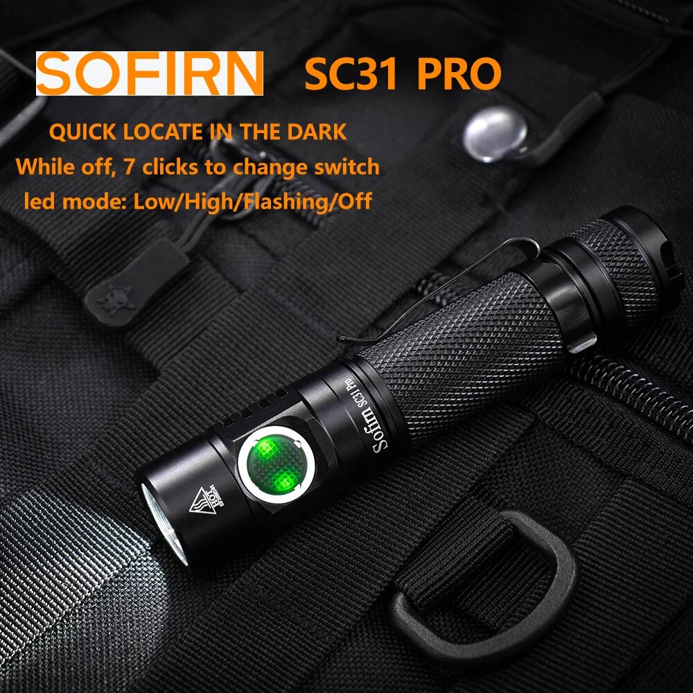 Sofirn SC31 Pro SST40 фонарик 6000-6500K
