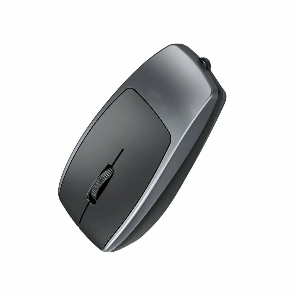 (1 шт.) Беспроводная мышь Bluetooth для чтения карт памяти TF с системным расширением на 2 ТБ-серый металл