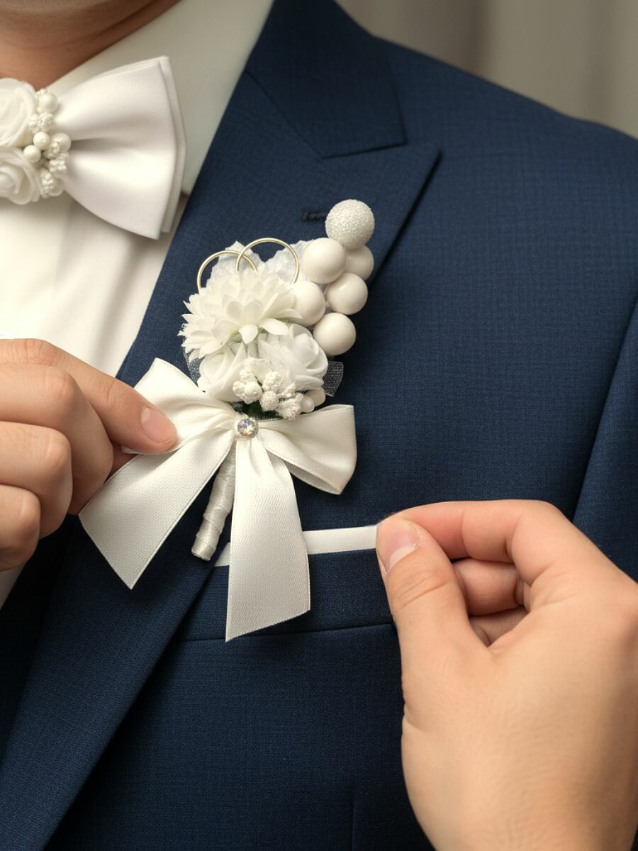 Бутоньерка для жениха или свидетеля