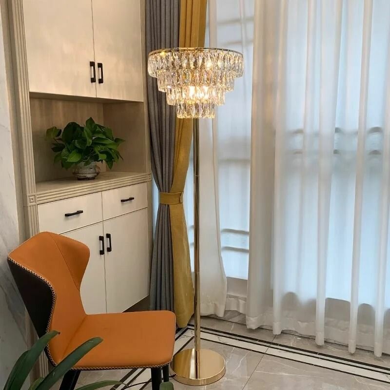 Хрустальный торшер RUIBO PL917, E27