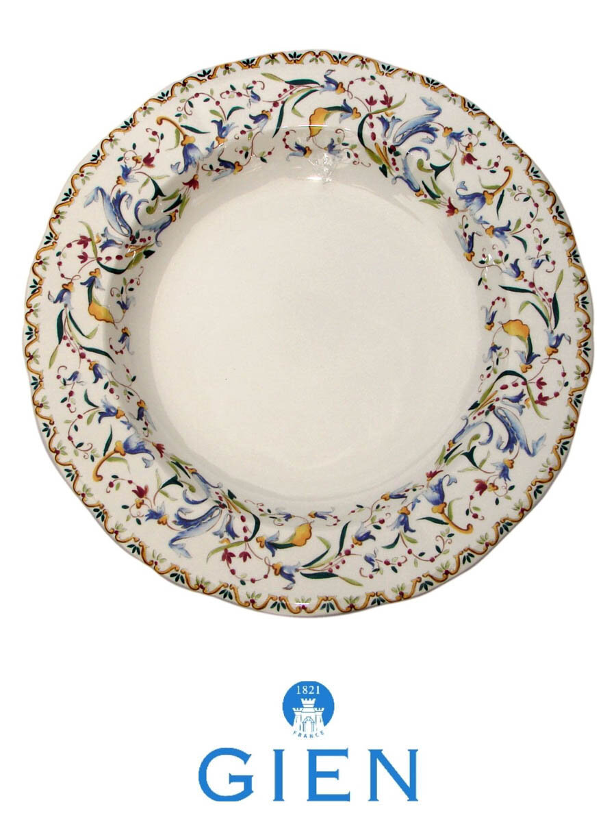 Блюдо круглое сервировочное Gien Toscana, диаметр 31.6 см, фаянс, Франция