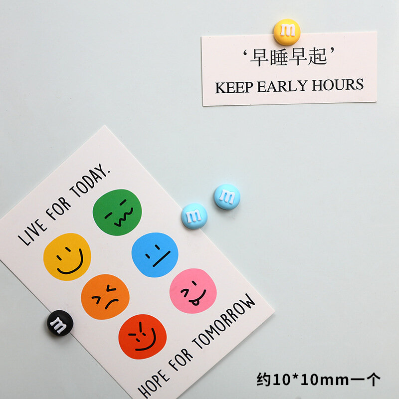 Декор для кухни дома, персонализированные креативные магниты M&M для холодильника, фото-стикеры, ручные магнитные стикеры