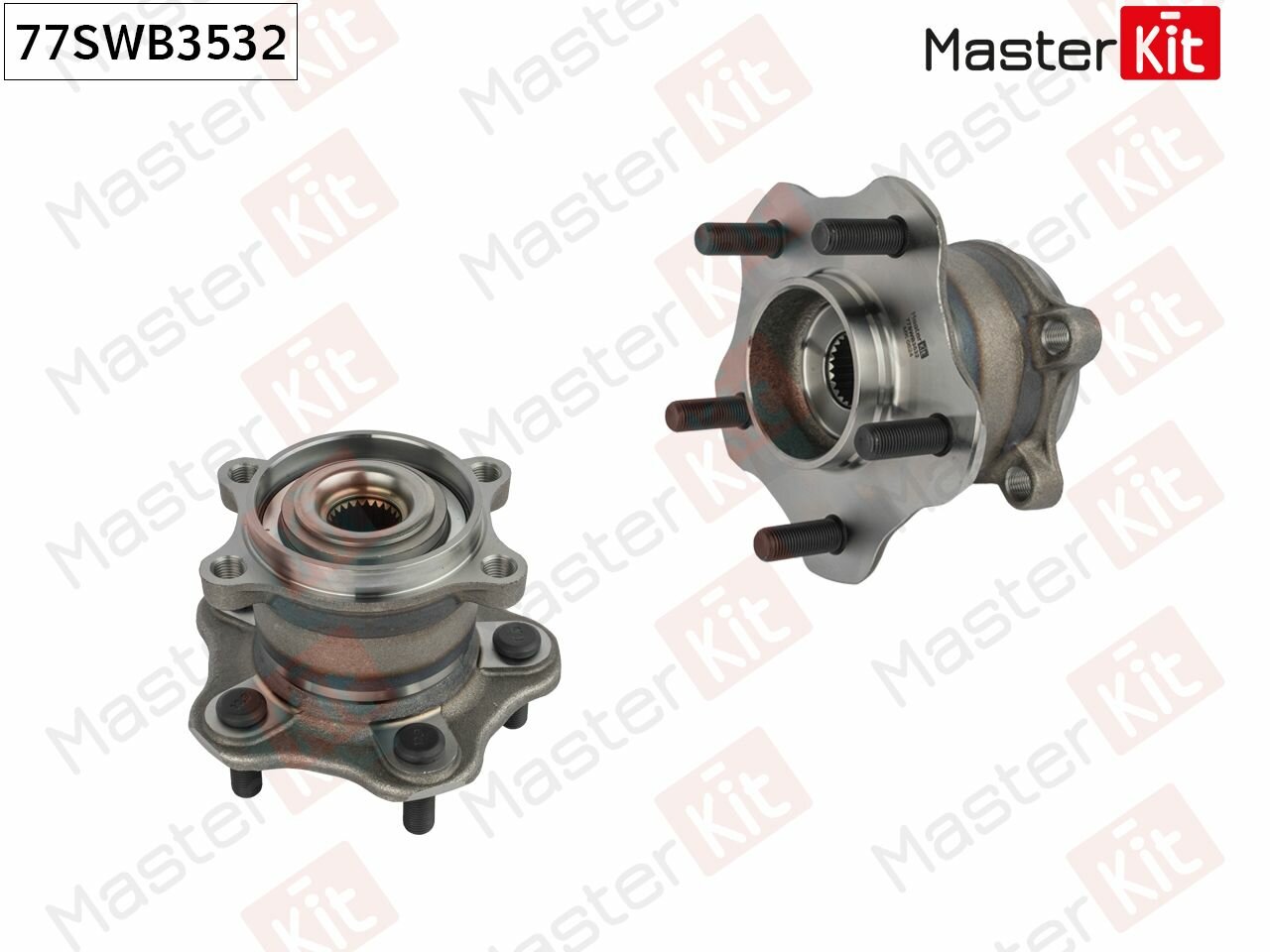 Ступица в сборе с подшипником задний. Nissan JUKE F15/X-TRAIL T32/Renault KOLEOS II 2010 MasterKit 77SWB3532