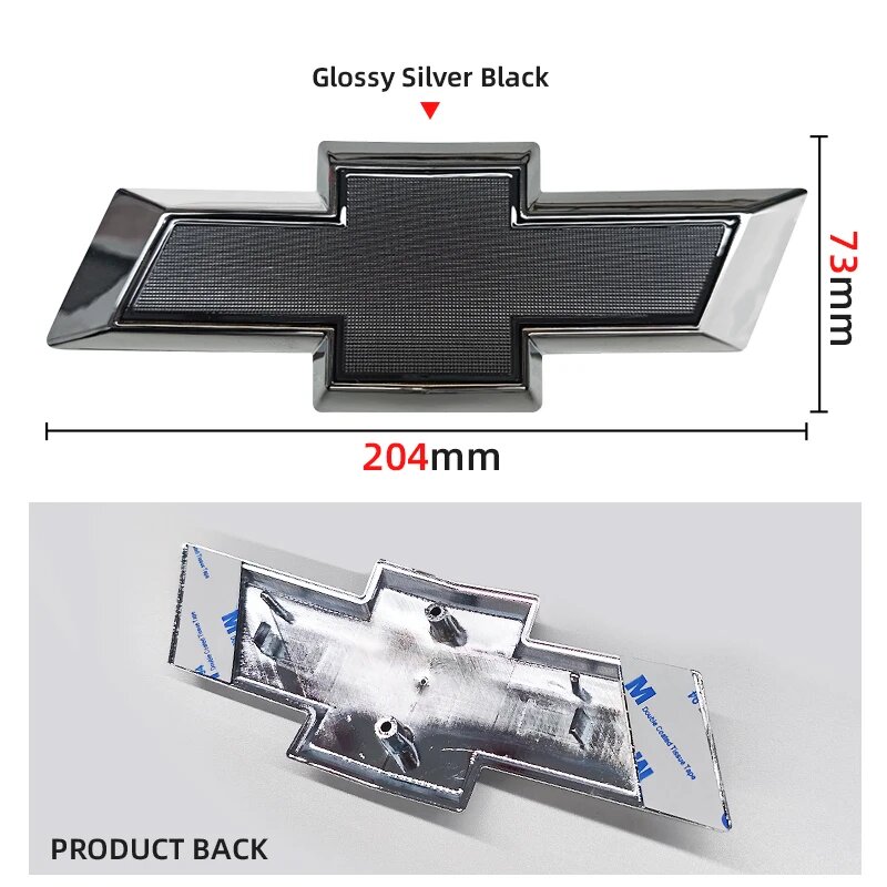 Эмблема Chevrolet 204mm Silver black