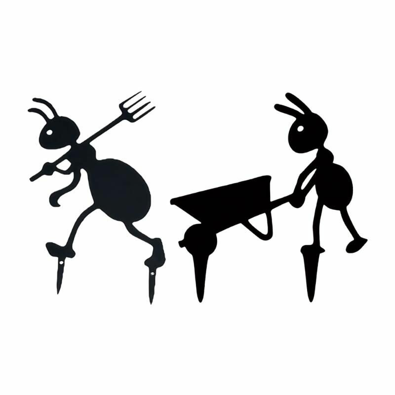 Садовая фигурка курицы и цыплят из металла, - XS