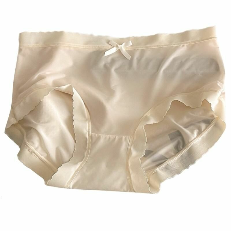 Трусы женские из мягкого шелка, Розовый - L