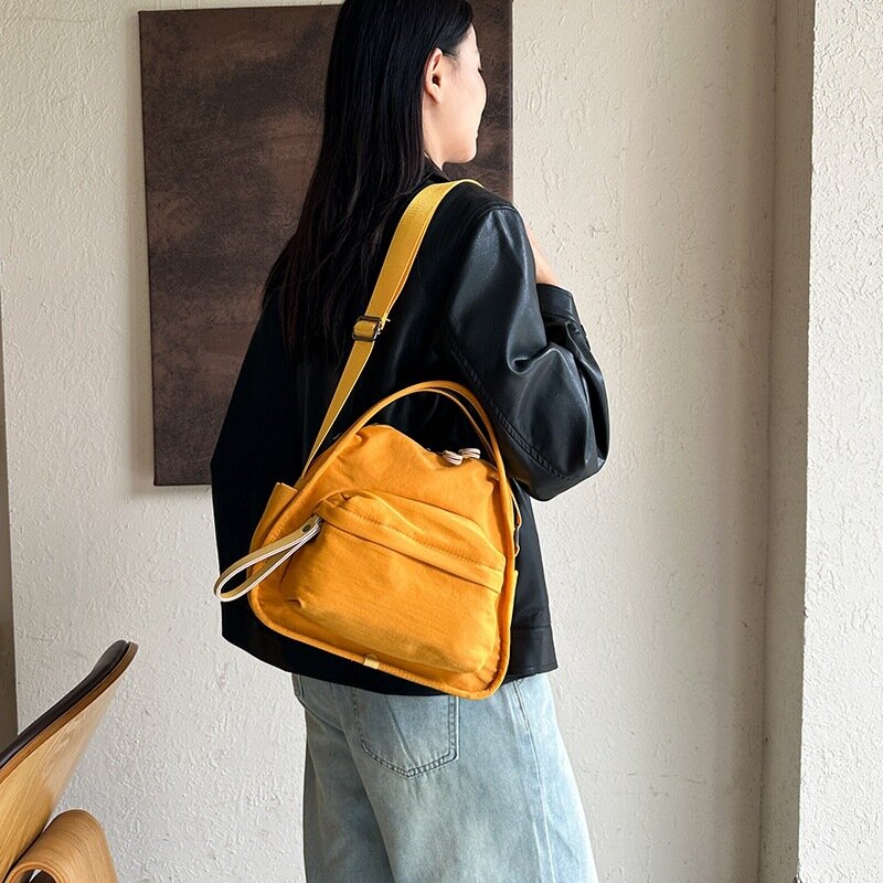 Сумка через плечо, женская сумка, легкая повседневная нейлоновая сумка, модная женская сумка, стильная сумка для работы, сумка через плечо, большая вместимость для женщин.