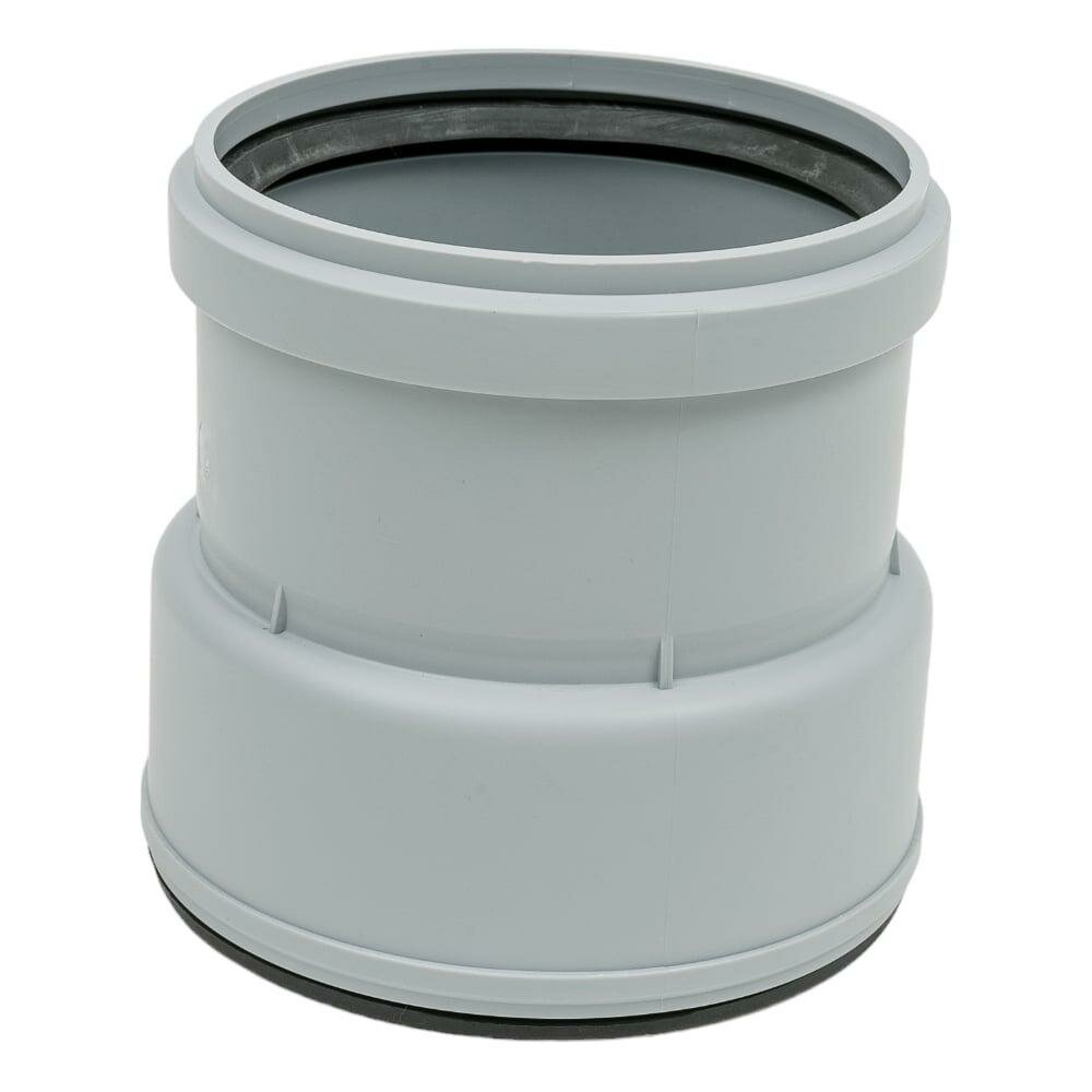 Переходная муфта с ПВХ/ПП на чугун/сталь Fachmann D110/100 с манжетой, для внутренней канализации 01.076