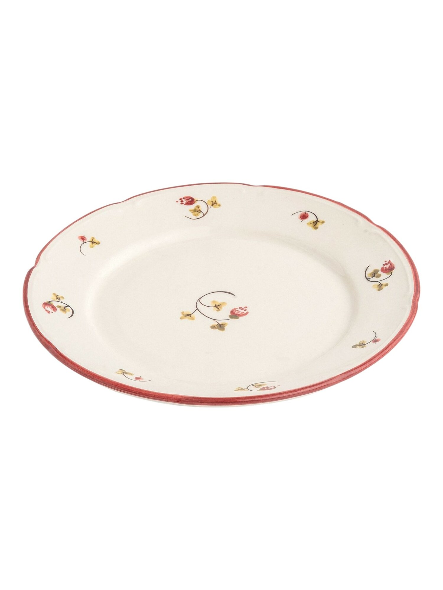 Тарелка обеденная Дымов Керамика Шиповник, диаметр 24 см, керамика