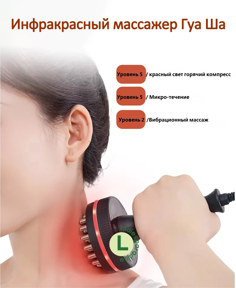 Инфракрасный массажер Гуа Ша/ Биоэнергетический массажер (БЭМ) для тела Fohow 2.0