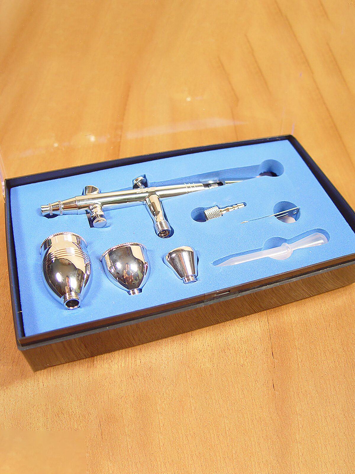 Аэрограф 1127, емкость бачка 2, 5, 13 мл, сопло 0.3 мм, штуцер G1/8, верхняя подача, Air control, JAS