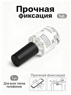 Набор для идеальной установки защитного стекла на телефон: гель 30 мл, салфетки, фиксаторы, шаблон. Гарантия ровного наклеивания без пузырей!