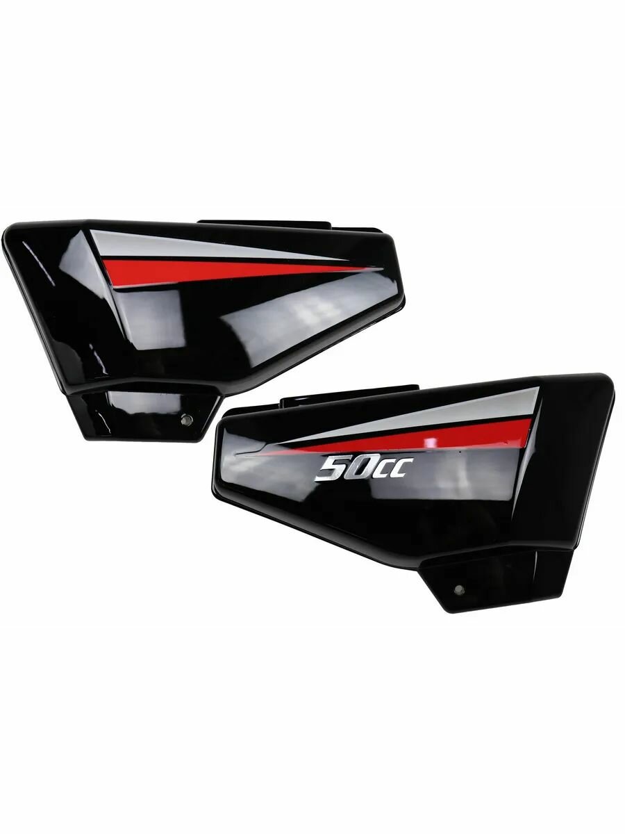 Облицовка боковая (крышка бардачка) ALPHA чёрная, пара