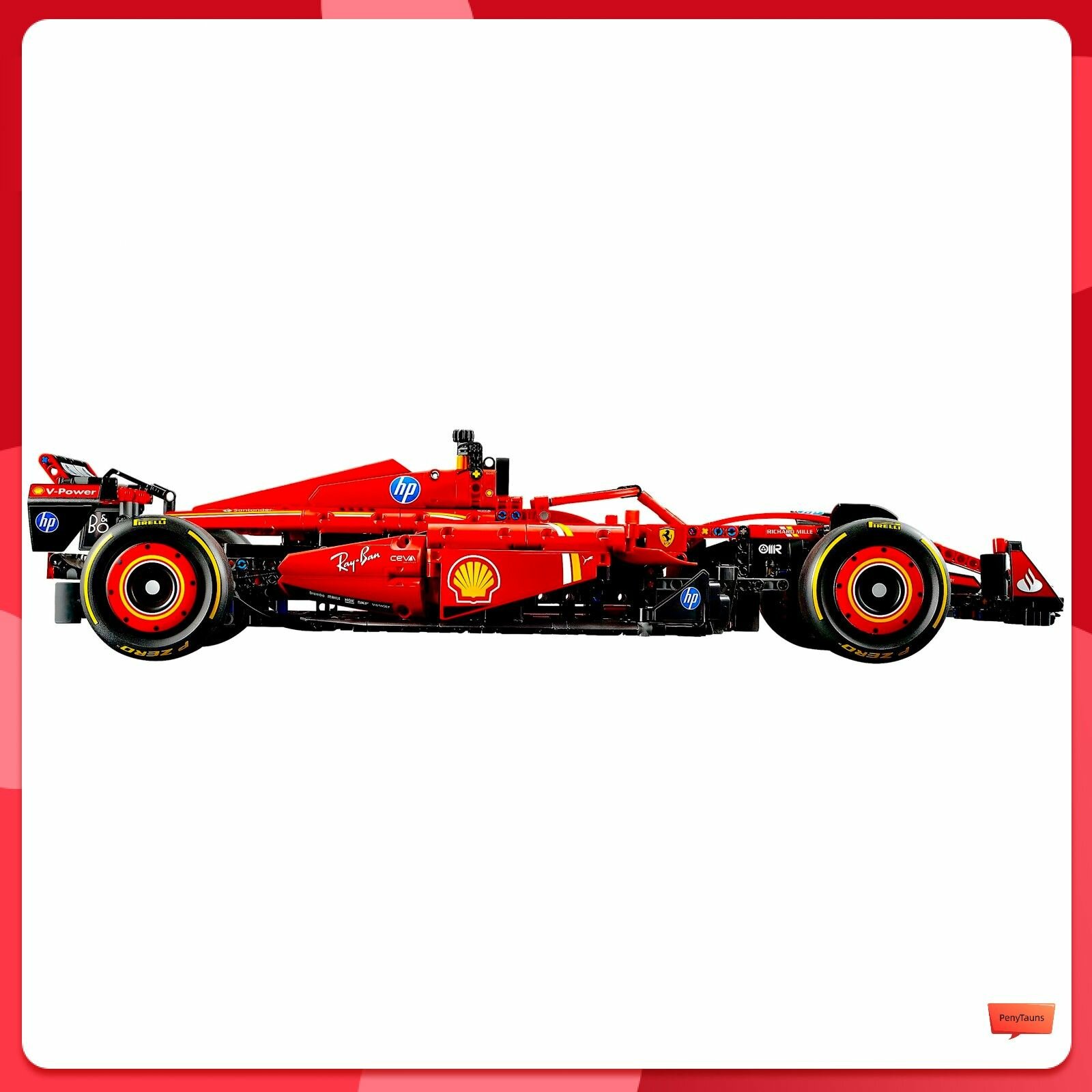 Конструктор Техник набор "Феррари SF-24 F1 Car Формула 1" 1361 деталей, спортивная машина technology ( модель racing спорткар болид / лего совместимый / creator ламба technic подарок для мальчиков )