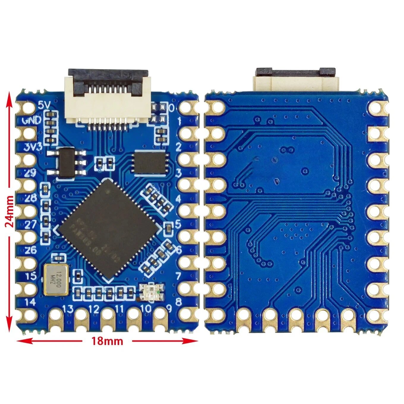 Модуль RP2040 ZERO Raspberry Pi, Цвет: Tape transfer plate — фото 1