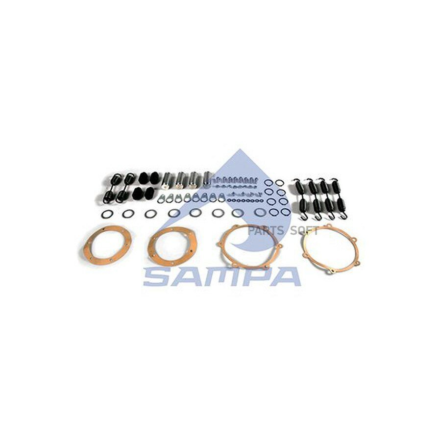 Ремкомплект SAF колодок тормозных SAMPA от официального дистрибьютора, SAMPA, артикул 075533