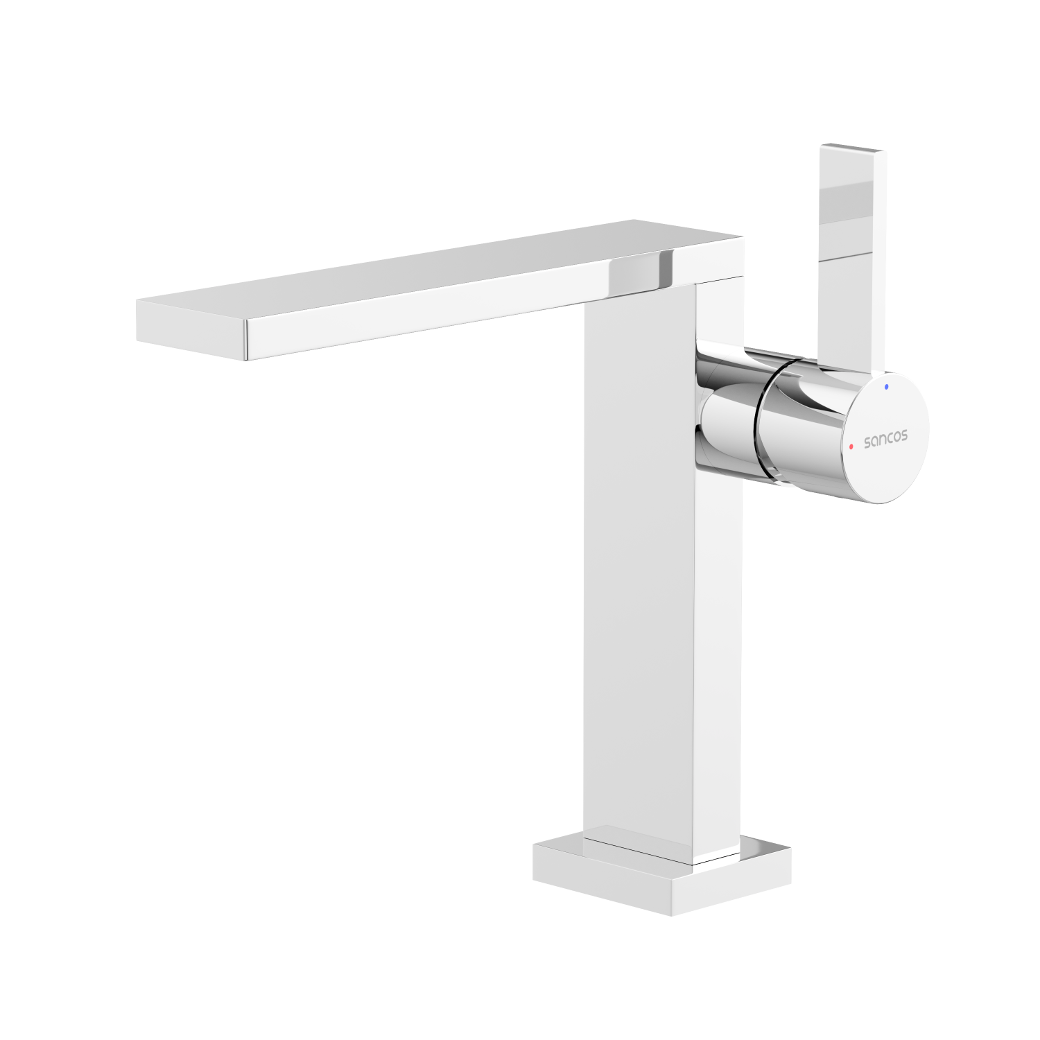Смеситель для раковины Sancos Linn SC9019CH хром, рычажное управление, латунь