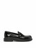 Лоферы POEVE Penny-strap loafers, размер 39, black/black