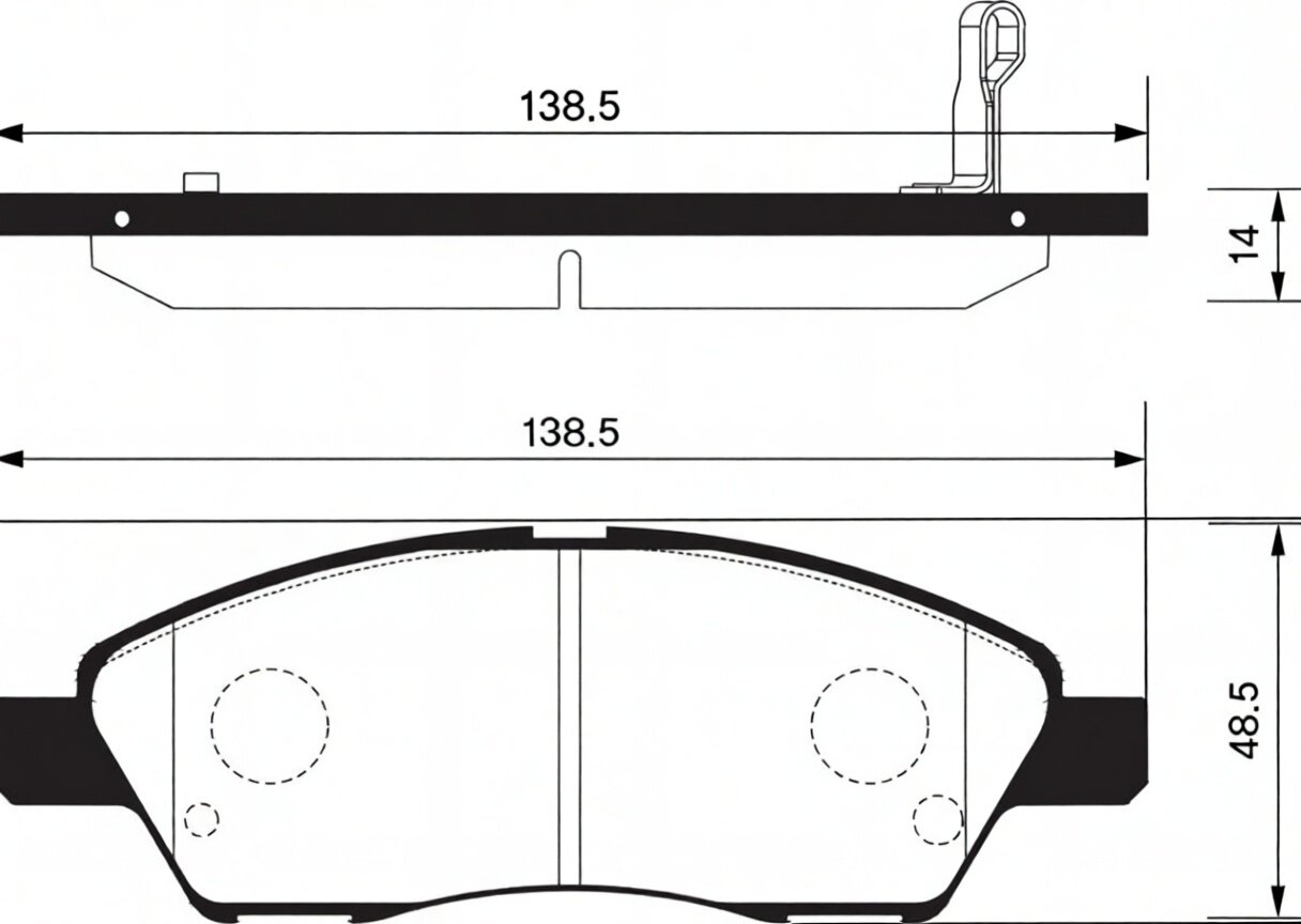 Колодки тормозные дисковые Nissan Tiida 1.6/1.8/1.5DCi 09.07 SP2084 Sangsin brake арт. SP2084