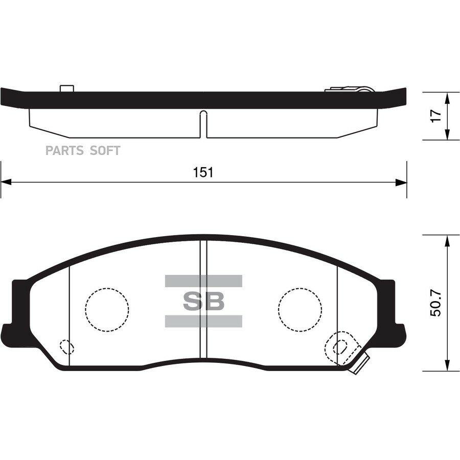 SANGSIN BRAKE SP1235 Колодки торм. дисковые передние Hi-Q TOYOTA CAMRY 2001-2011