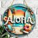 Деревянный кулон "Aloha", 20 см, пляжный декор
