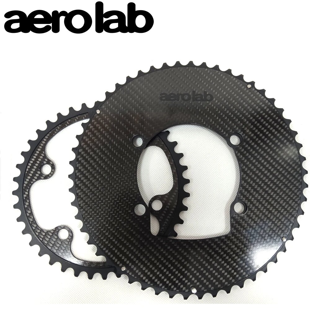 Звездочка AERO LAB из углеродного алюминиевого сплава 50-34Т/52-36Т/53-39Т/54-40Т для Shimano