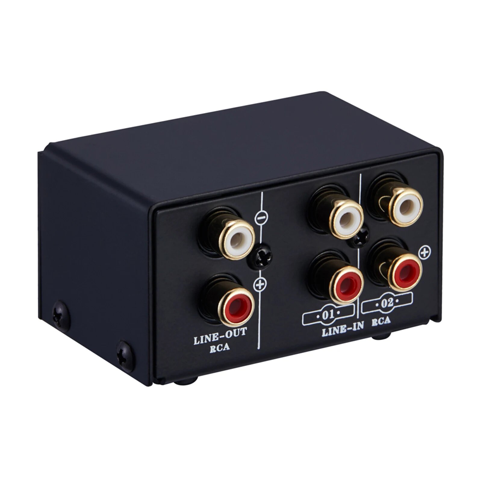 LYNEPAUAIO Аудиопереключатель 2-в-1 3,5 мм B101 RCA jack