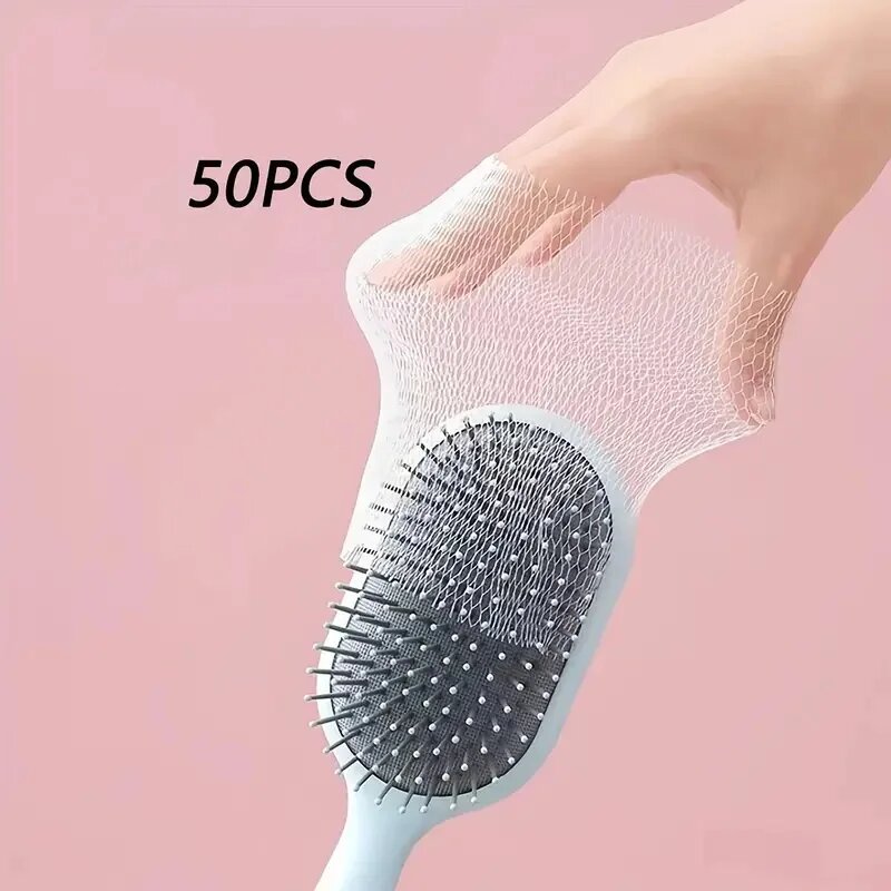 50 шт. Многоразовые сетки для очистки расчесок