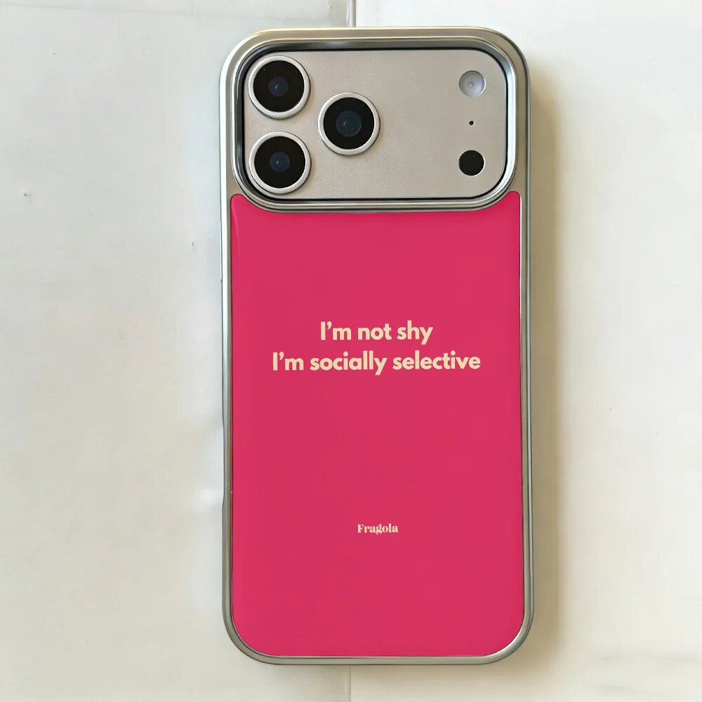 Чехол для телефона Social Selective Co для iPhone 17, 16e, 16, 15, 14, 13, 12, 11, Air, Pro, Max, X, XR, XSMAX, 8, 7 Plus, прозрачный мягкий чехол-накладка Fragola