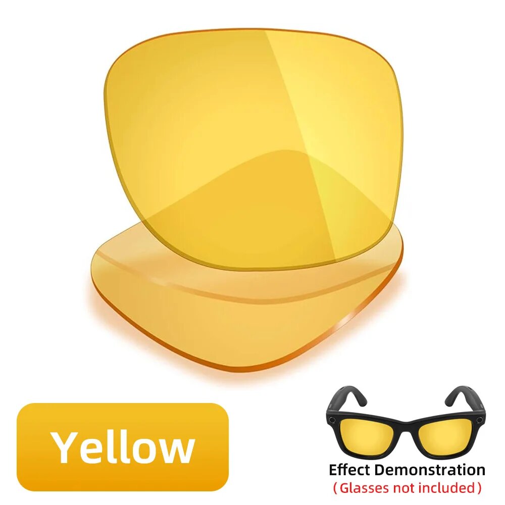 Желтые фотохромные линзы для очков Ray-Ban Meta RW4006