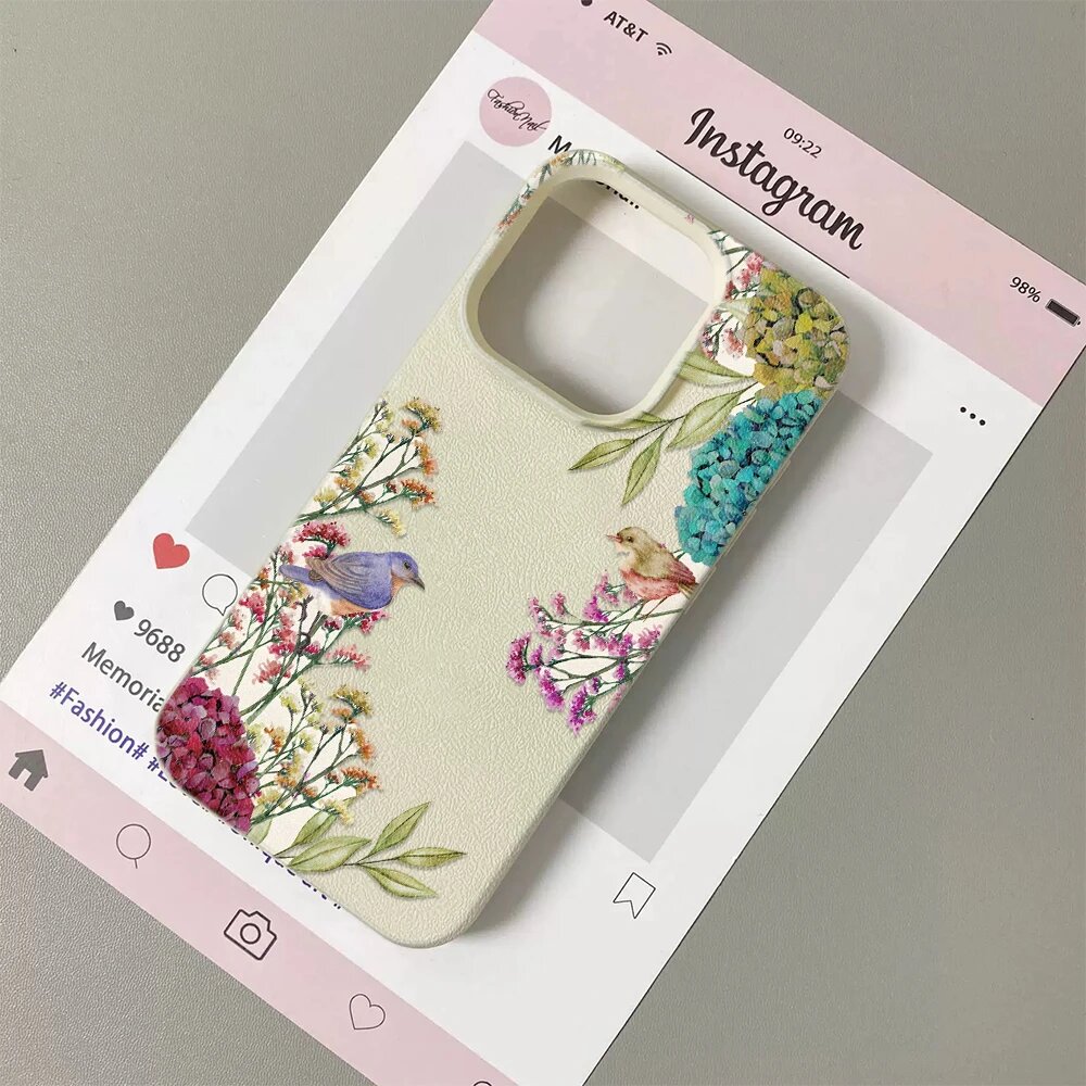 Чехол для телефона Luck Magpie с цветочным принтом для White-HZHP2641030, For iphone 16 ProMax