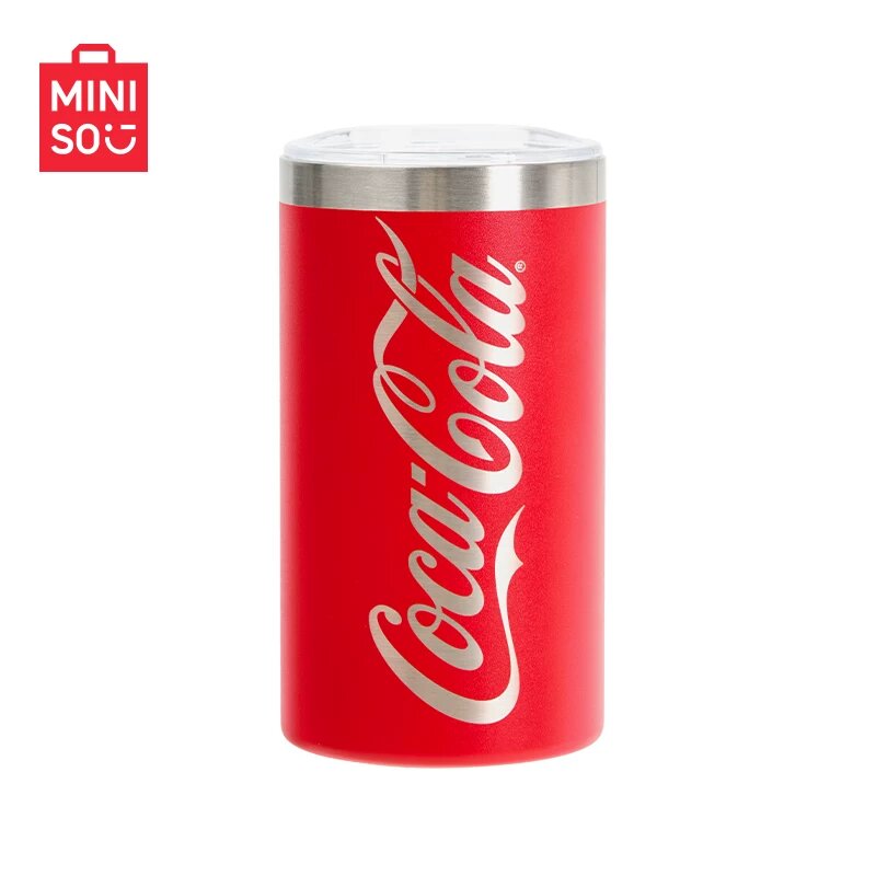 Стальная кружка MINISO Coca-Cola, термоизолированная кружка для холодных и горячих напитков, кофейная кружка, летняя