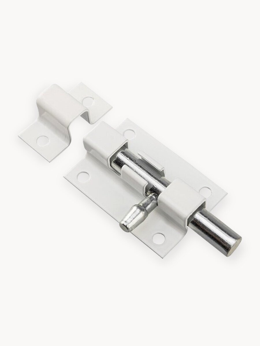 Накладная задвижка/щеколда ШП-40 четыре сезона из нержавейки для дверей и окон