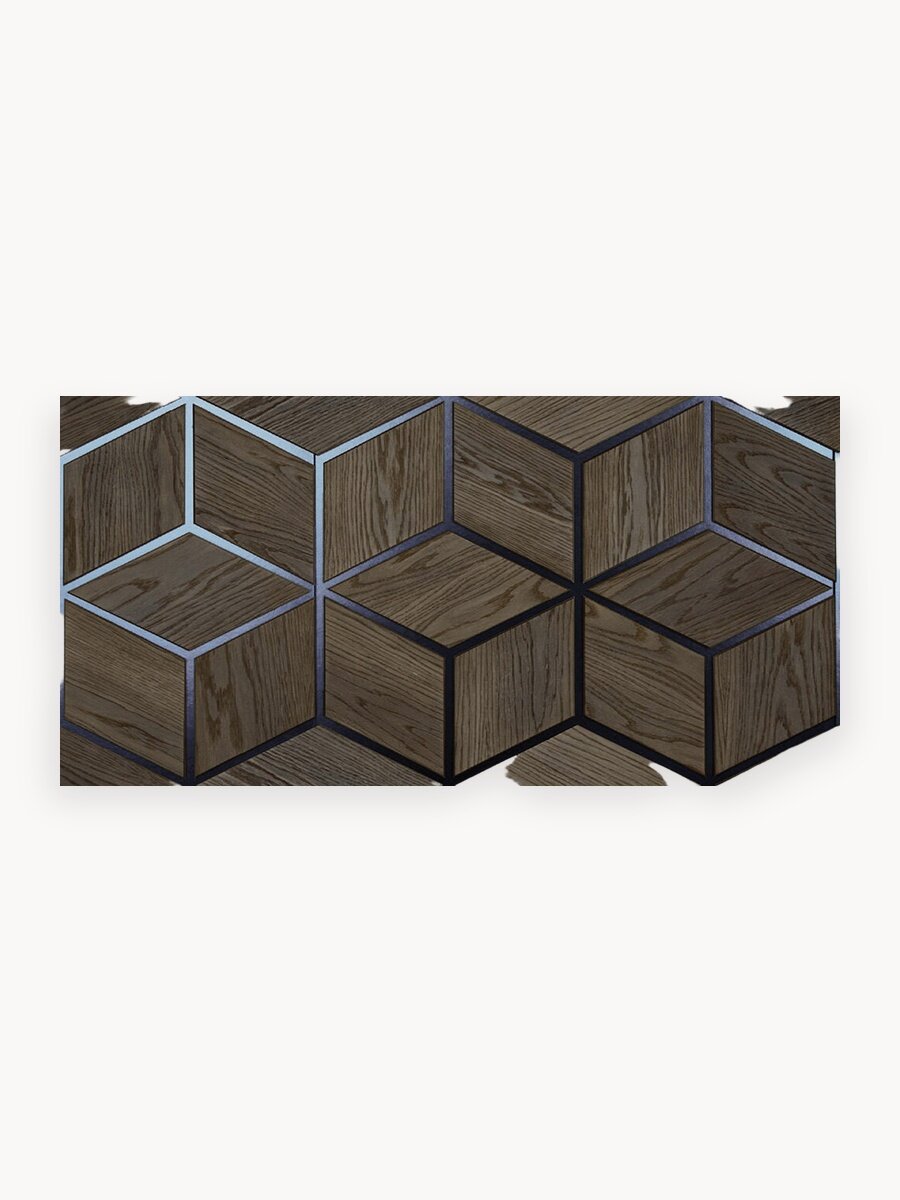 Стеновые панели МДФ для внутренней отделки стен 60см х 30см х 3мм, геометрия