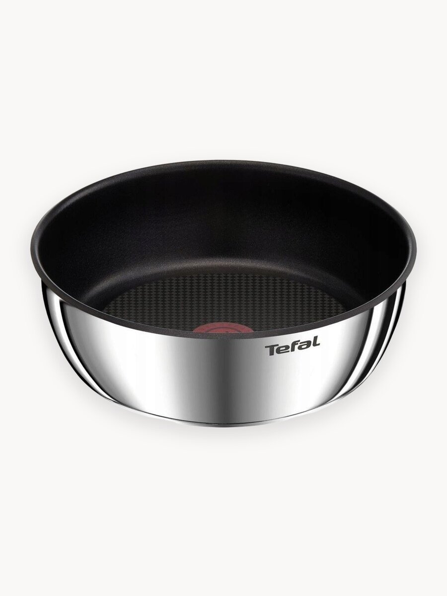 Сковорода Tefal Ingenio Emotion L8973574, нержавеющая сталь, антипригарное покрытие, 24см