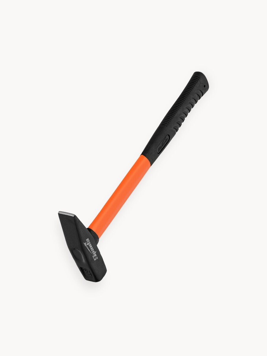 Молоток слесарный Sparta, 300 г, стальной боек и фибергласовая обрезиненная рукоятка, молоток строительный, 10373