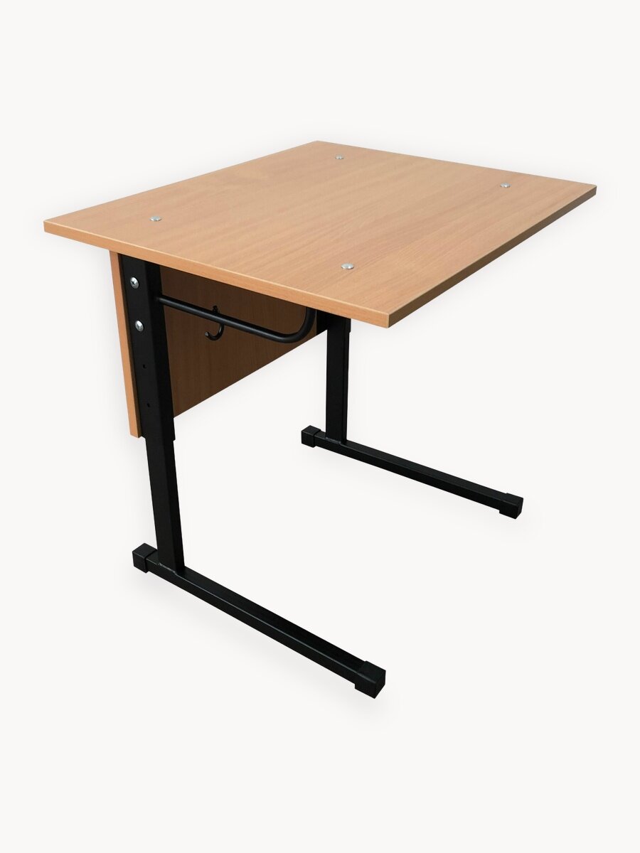 Парта растущая одноместная 3-5 ростовая группа, поллет, регулируемая, черная