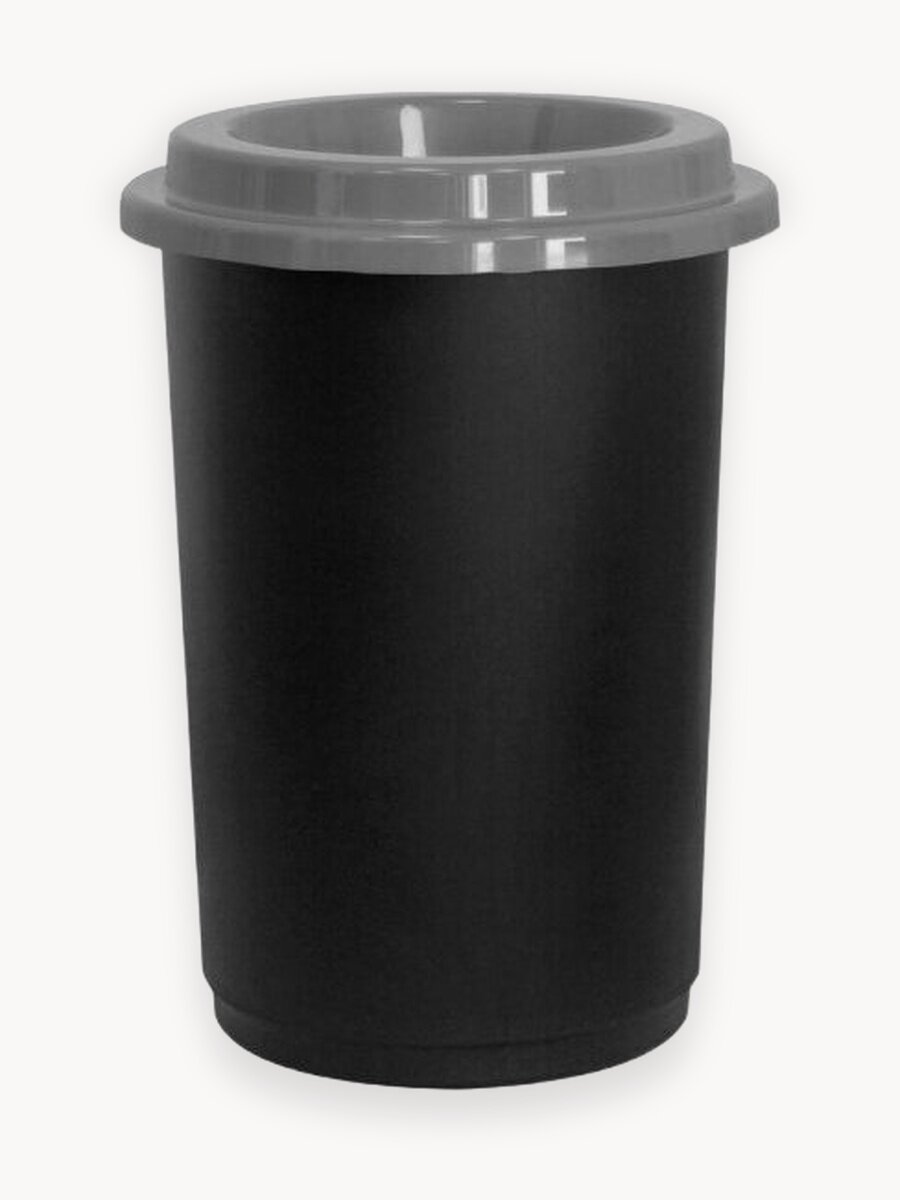 Урна для мусора Idea Эко 50 л М 2468 пластик серый(42x59 см)