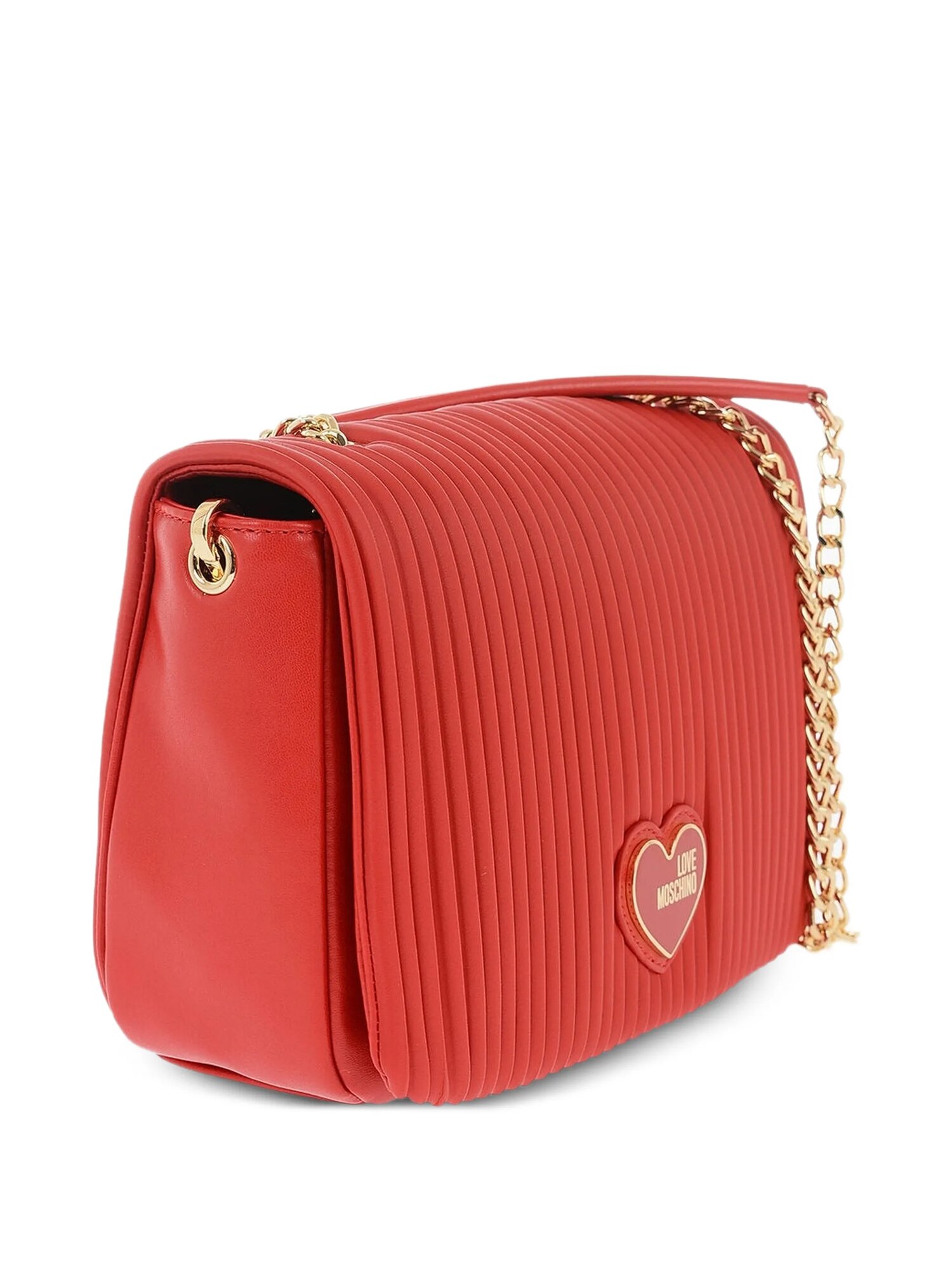 Сумка MOSCHINO Logo-patch crossboy bag, красный — фото 1