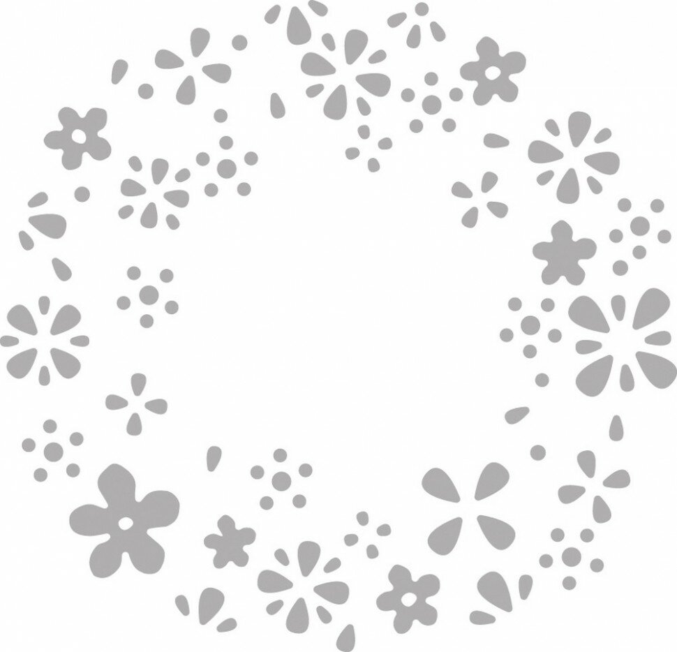 Rayher 50147000 Ножи для вырубки "Венок из цветов", 7.5 cм, 1 дизайн