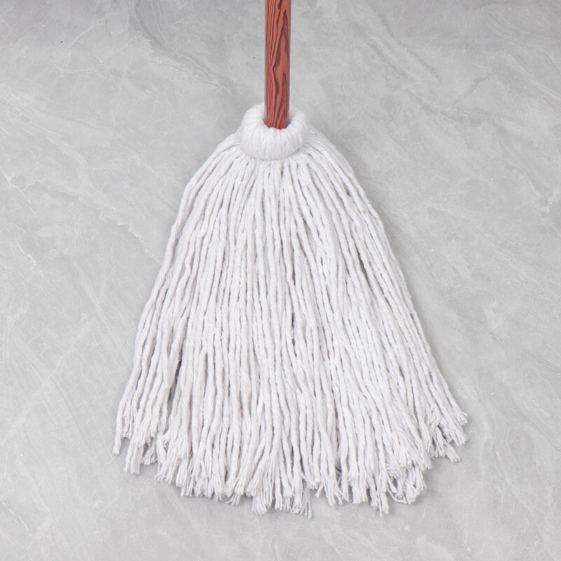 Швабра, деревянная, впитывающая, белая